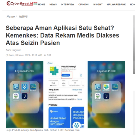 Seberapa Aman Aplikasi Satu Sehat? Kemenkes: Data Rekam Medis Diakses ...